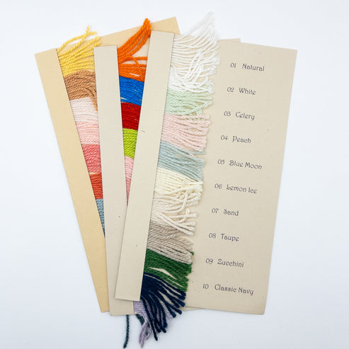 Silk & Ivory Color Card | Summertide Stitchery
