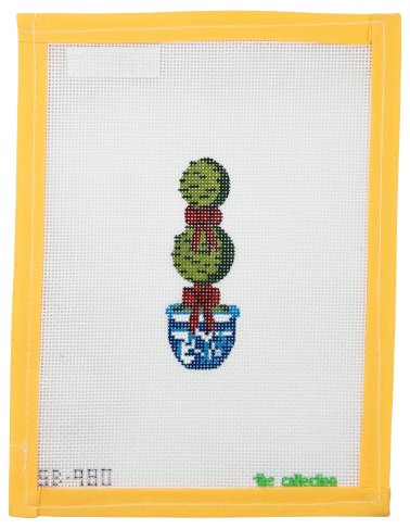 Holiday Topiary Needlepoint Canvas | Summertide Stitchery
