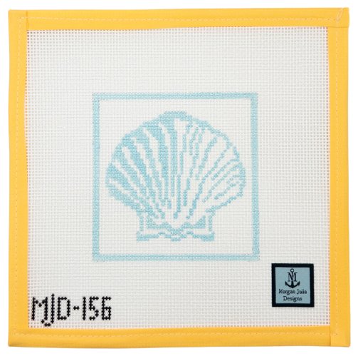 Shimmering Scallop Shell Needlepoint | Summertide Stitchery